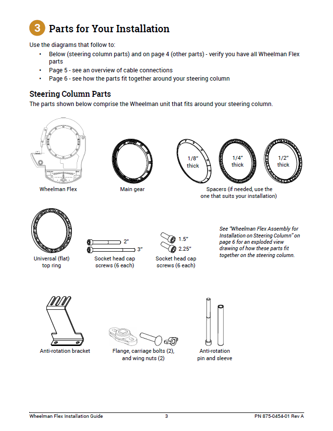 Wheelman Flex Installation Guide Fit Kit: Case IH rigid steering column ...